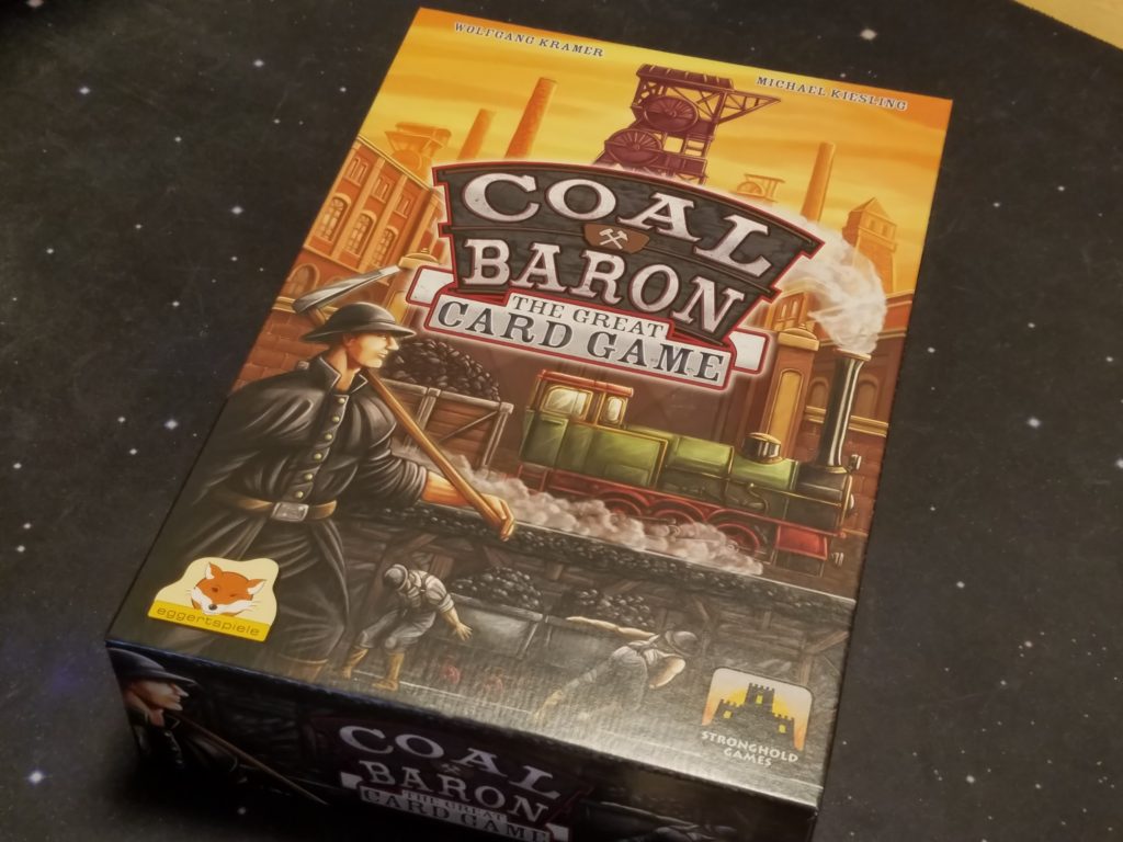 Loading lorries into trains in Coal Baron: The Great Card Game